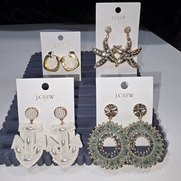 J. Crew | Jewelry | Assorted J Crew Earrings | Poshmark